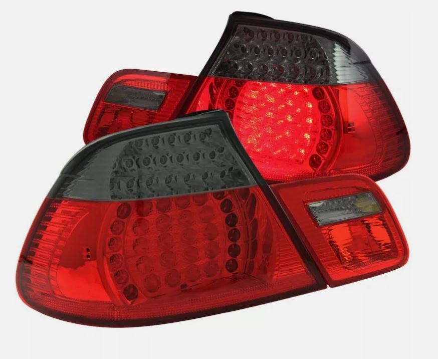 ANZO 2000-2003 BMW 3 Series E46 LED Taillights Red/Smoke 4pc | 321186 – KamiSpeed.com