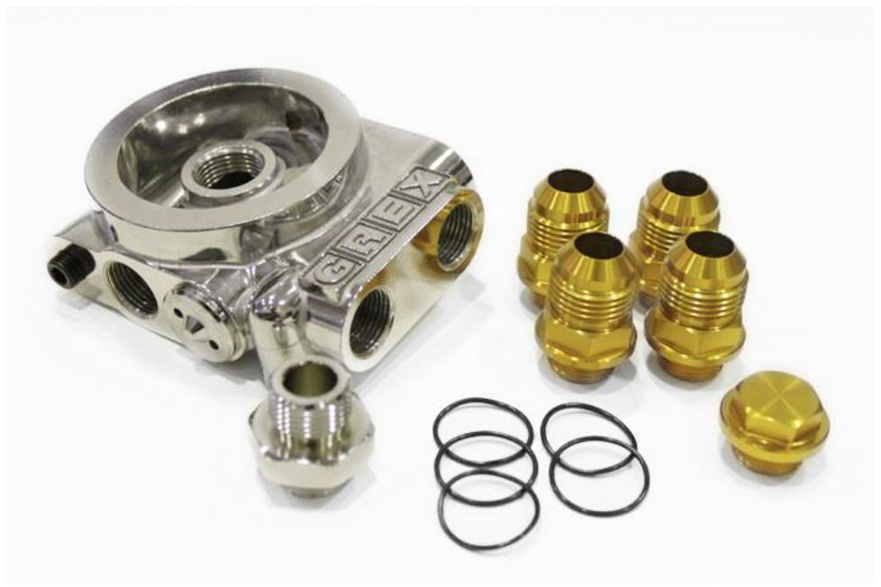 GReddy TYPE-I Oil Filter Relocation Block - Uses M20xP1.5 Oil Filter ...