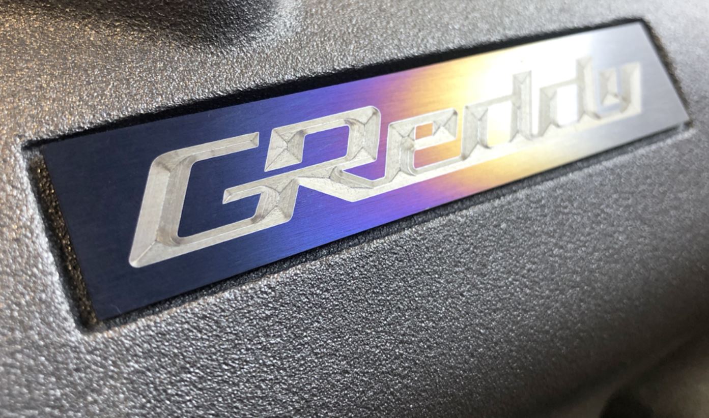 GReddy Titanium Intake Manifold Badge (105mm X 20mm) (18000201 ...