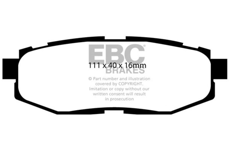 EBC 13+ FR-S, 86, BRZ, 22+ GR86 2 Ultimax2 Rear Brake Pads – KamiSpeed.com