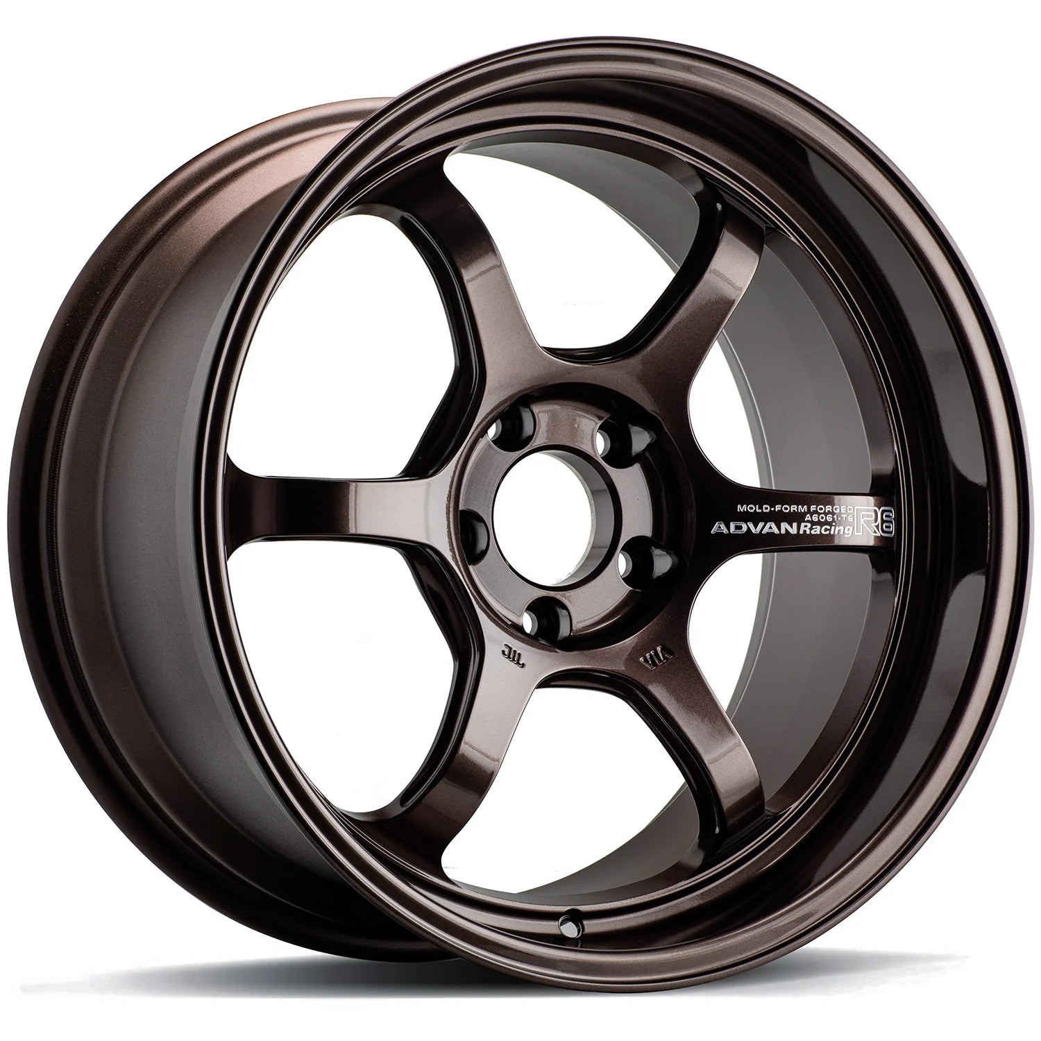 Advan R6 18x9.5 +45 5-114.3 Racing Copper Bronze Forged Wheel ...