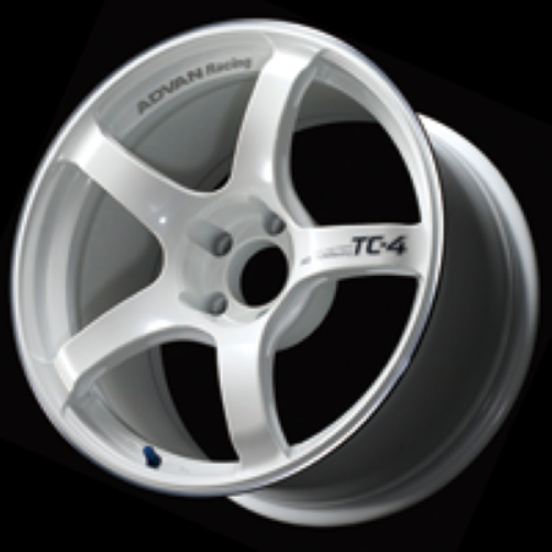 Advan TC4 16x7.0 +44 5-114.3 Racing White Metallic & Ring Wheel ...