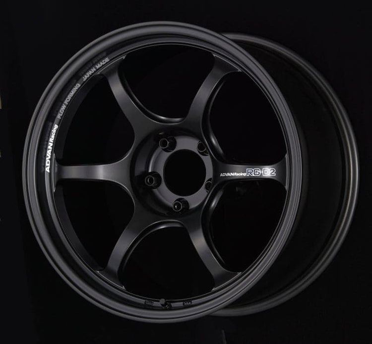 Advan RG-D2 16x7.0 +42 4-100 Semi Gloss Black Wheel – KamiSpeed.com