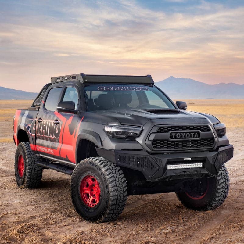 Go Rhino 16-21 Tacoma Ceros Low Profile Roof Rack Textured Black ...