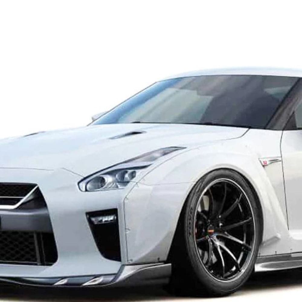 GReddy 2017+ Nissan GTR R35 GRacer Front Over-Fender Set (gre17520252 ...