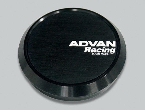 Advan Racing Center Cap - 73 Flat Black | KamiSpeed.com