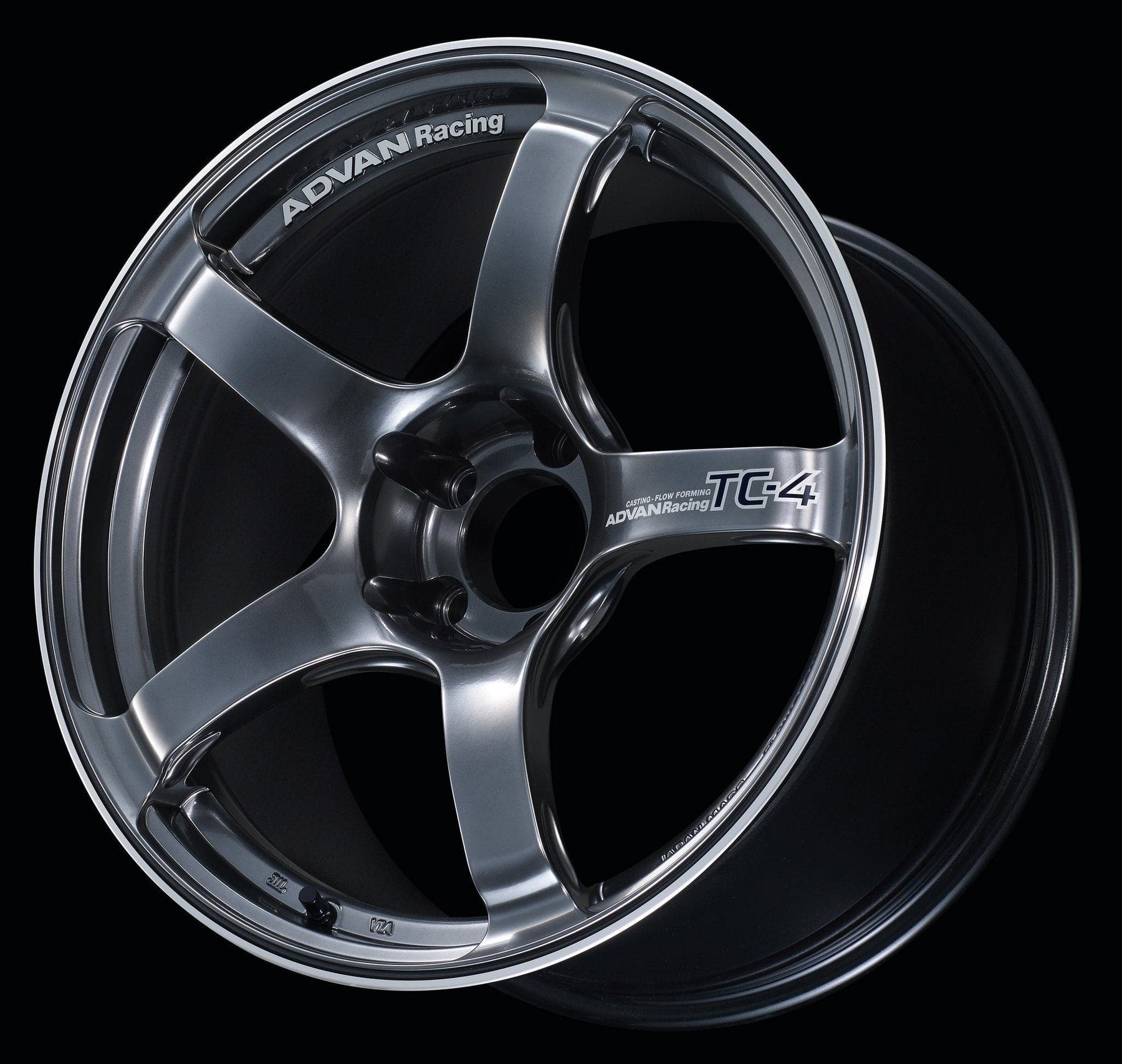 Advan Racing TC-4 18x9.5 +35 5-114.3 Racing Gunmetallic 15+ WRX STI ...