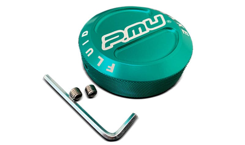 Project Mu Green Master Cylinder Cap for Most Subaru / Nissan / Mitsub ...