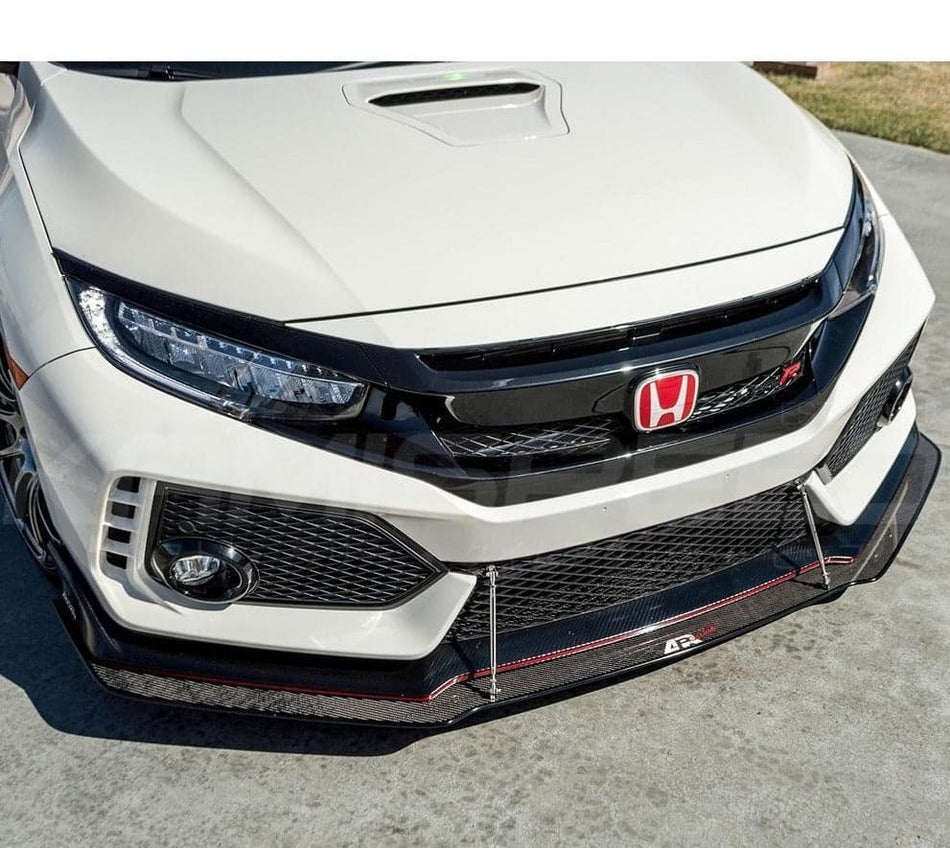 APR Performance CF Front Splitter Type R FK8 | KamiSpeed.com