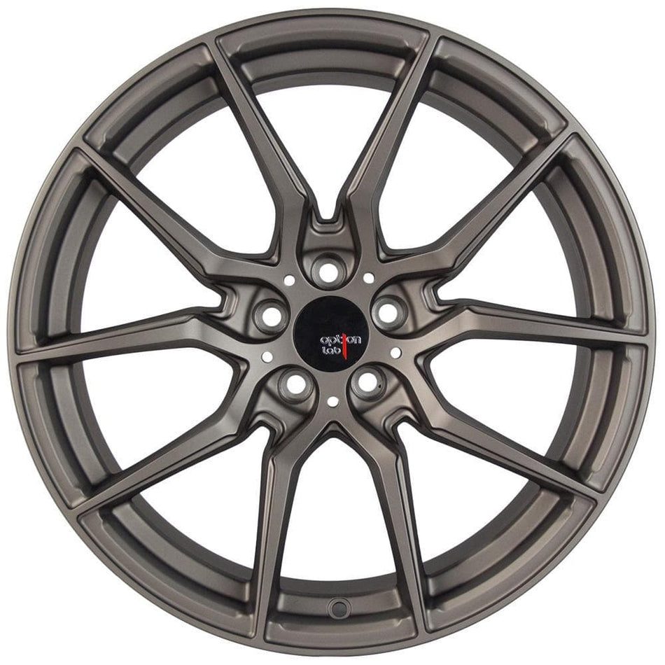 Option Lab Grey R716 18x9.5 +35 5x114.3 17+ SI | KamiSpeed.com