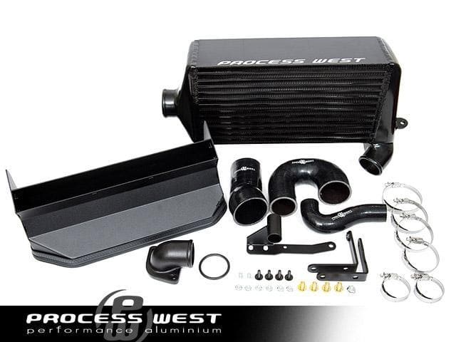 Process West Verticooler Black Top Mount Intercooler TMIC Subaru WRX ...