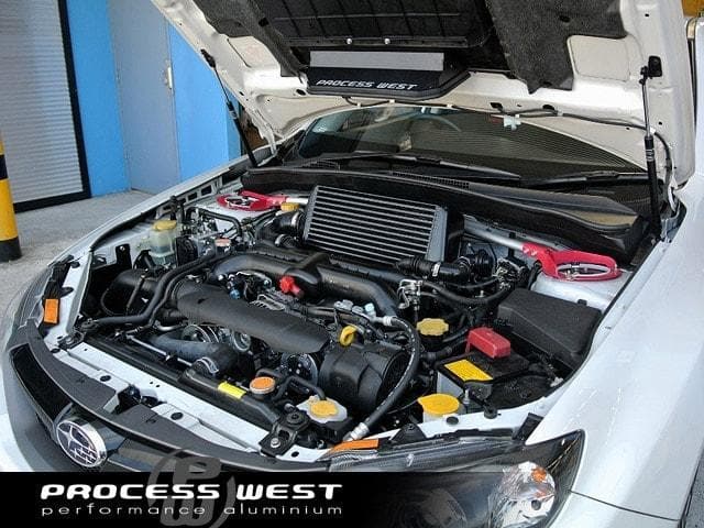 Process West Verticooler Black Top Mount Intercooler TMIC Subaru WRX ...
