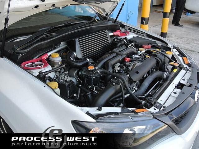 Process West Verticooler Black Top Mount Intercooler TMIC Subaru WRX ...