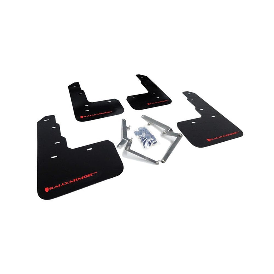 Rally Armor Black/Red Mud Flaps Type R FK8 | KamiSpeed.com