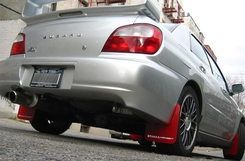 Rally Armor UR Red Rally Mud Flap White Logo - Impreza RS/2.5i/WRX/STI ...