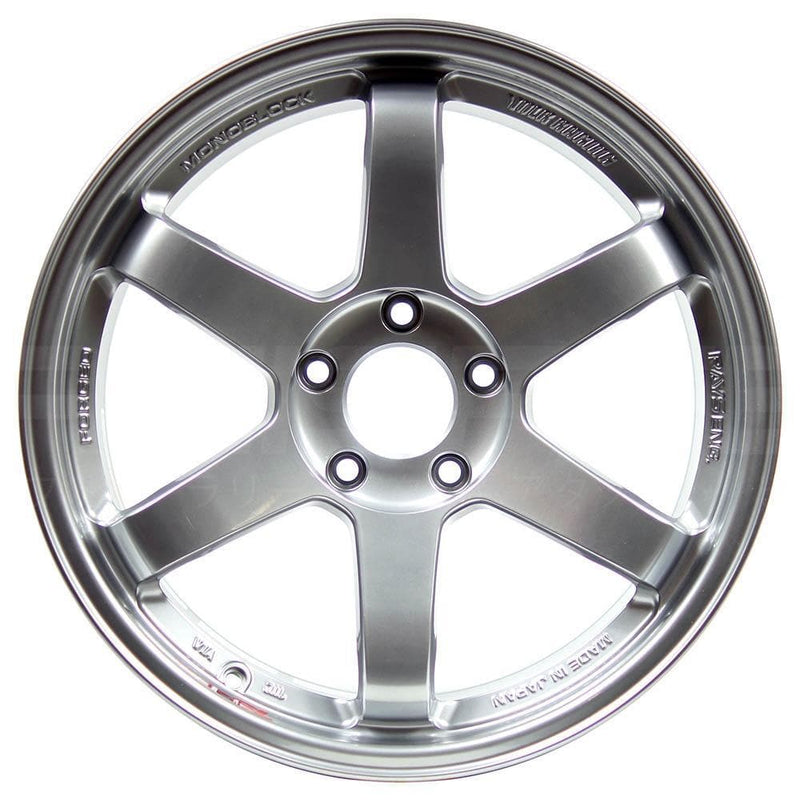 Volk Racing TE37 SL 18x9.5 +38 5x120 Mercury Silver (17+ Honda Civic ...