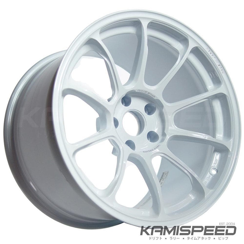 Volk Racing ZE40 18x10" +39 5x120 Wheel in Dash White | KamiSpeed.com