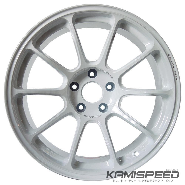 Volk Racing ZE40 18x10" +39 5x120 Wheel in Dash White | KamiSpeed.com